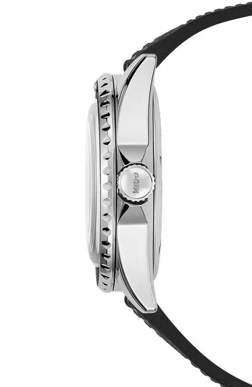 MIDO Ocean Star Tribute Gradient Strap Watch - Black/ Red Gradient