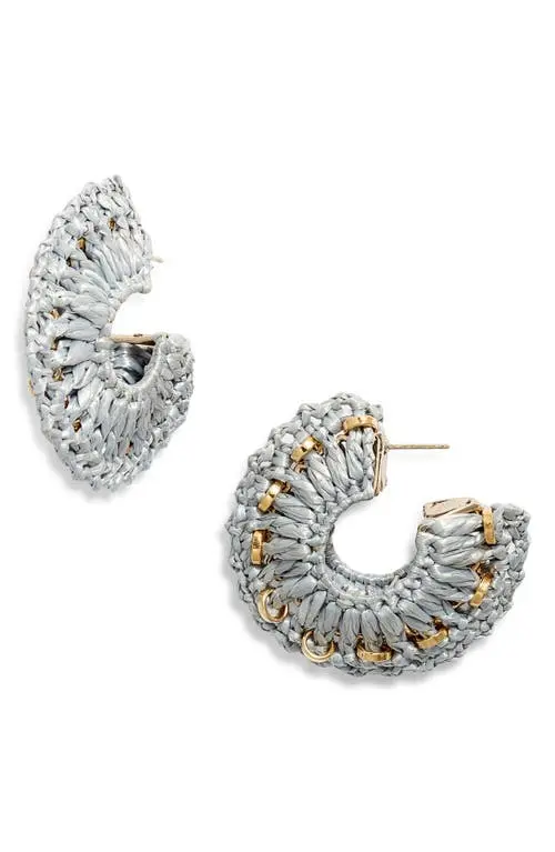 Gas Bijoux Crocus Hoop Earrings - Grey