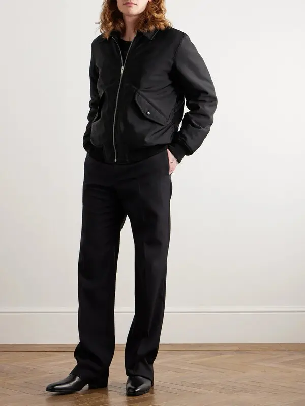Saint Laurent Padded Twill Bomber Jacket