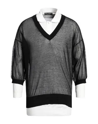 Dolce & Gabbana Knitted Polo Collar Sweater