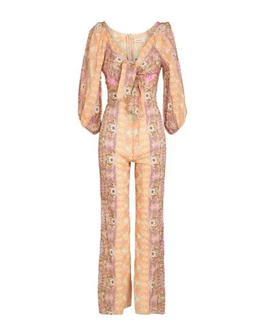 Sandro Floral-print Jumpsuit - Beige