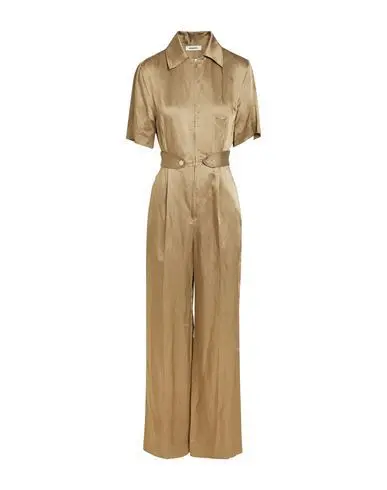 Sandro Viscose-linen Jumpsuit - Green