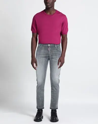 Dsquared2 Jeans In Cotton, Elastomultiester, Elastane, And Calfskin