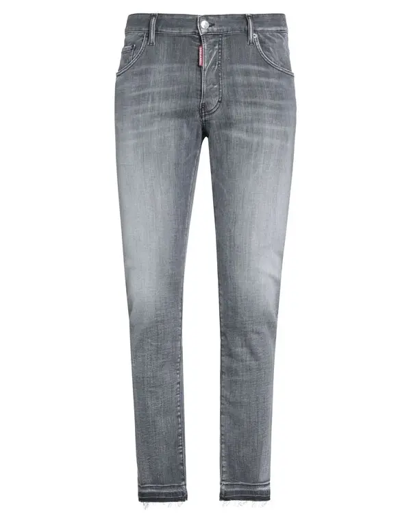 Dsquared2 Jeans In Cotton, Elastomultiester, Elastane, And Calfskin