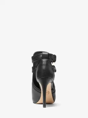 Michael Kors Blaze Open-toe Ankle Boots - Black