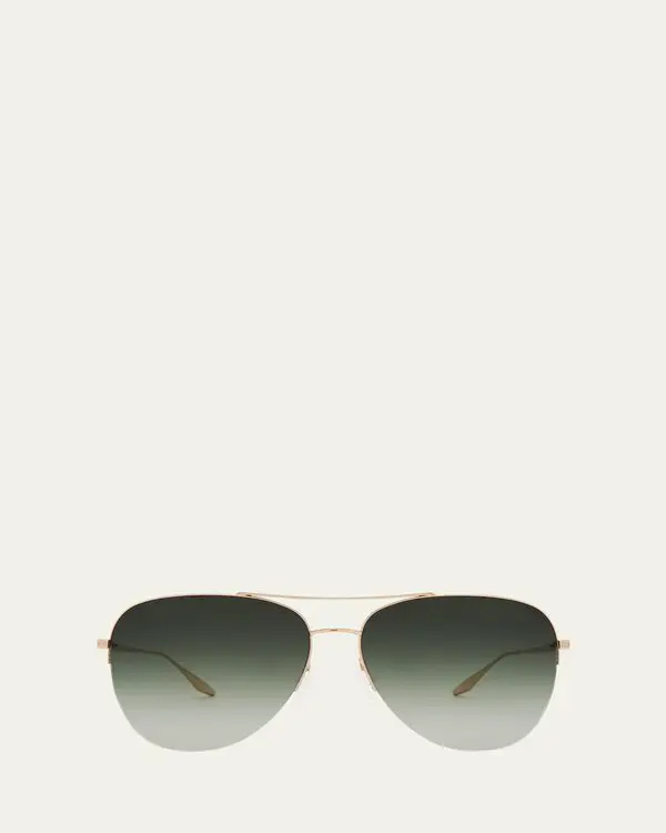 Barton Perreira Chevalier Titanium Aviator Sunglasses - One-color