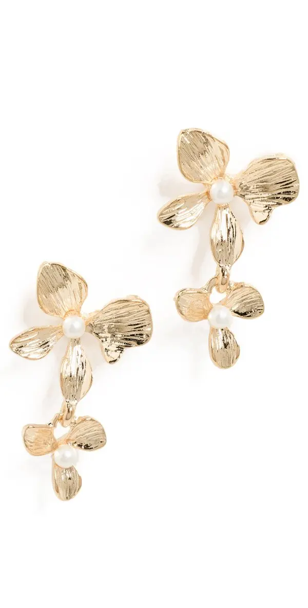 Shashi Apana Pearl Earrings - Gold