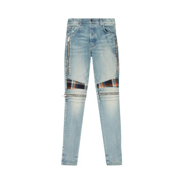 Amiri Mx2 Plaid Denim