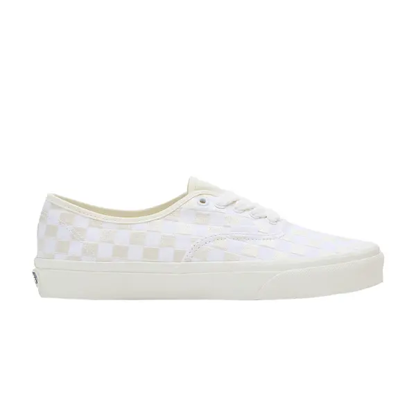 VANS Authentic Embroidered Checkerboard Sneakers - White
