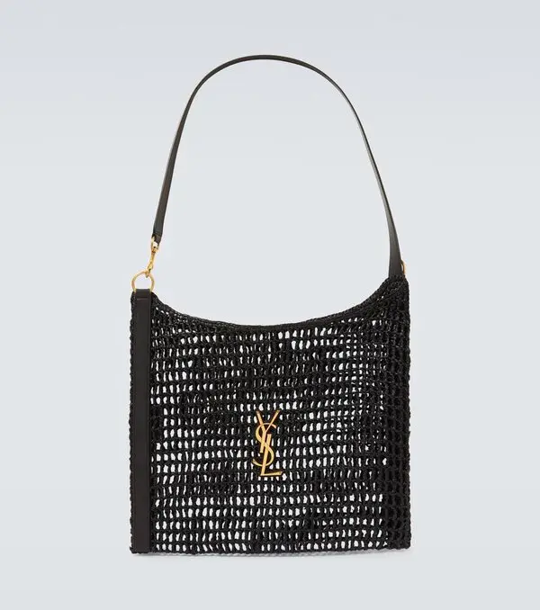 Saint Laurent Oxalis Mesh Shoulder Bag - Black