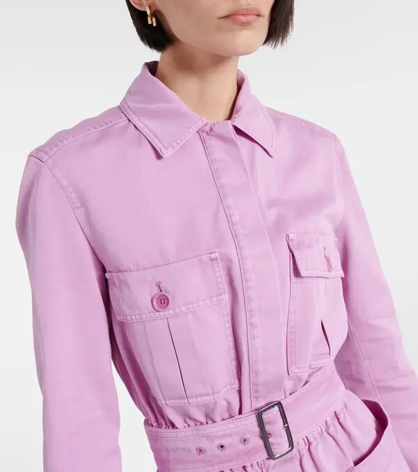 Max Mara Visiera Cotton Drill Playsuit