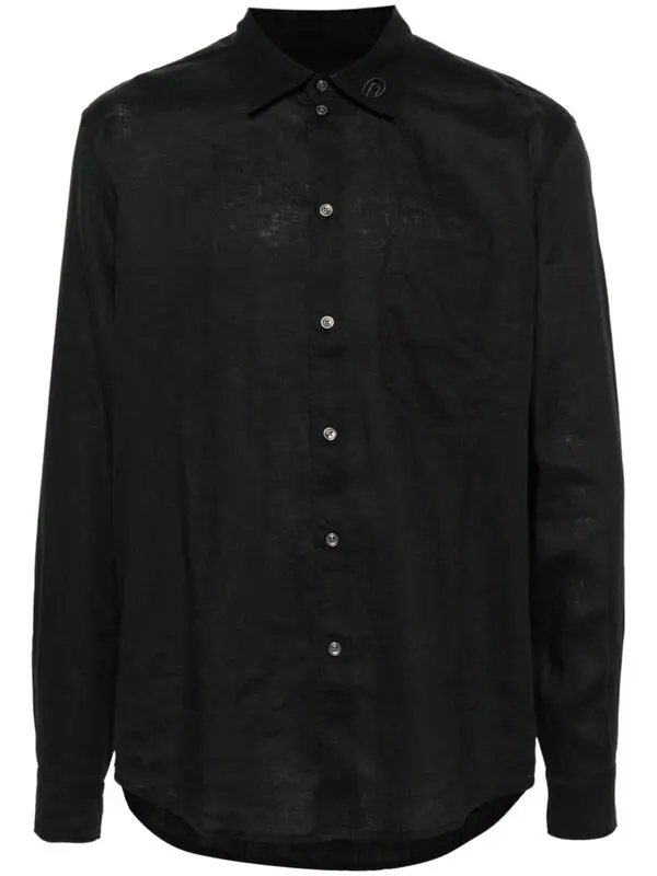 DIESEL® S-emil Linen Shirt - Black