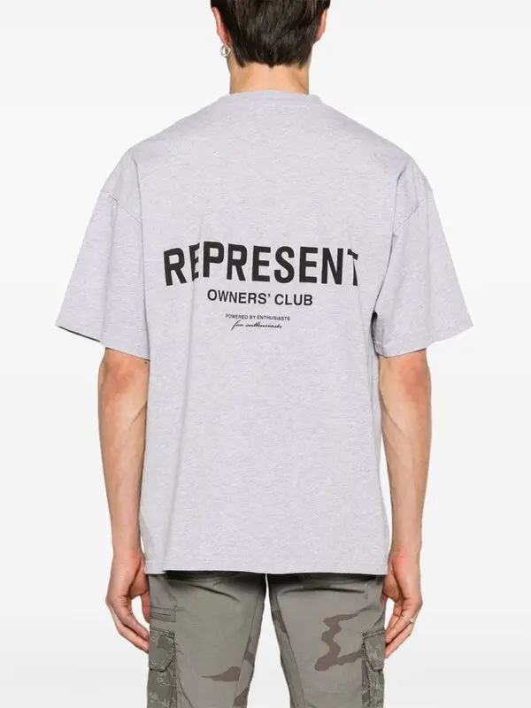 REPRESENT Owners Club Cotton T-shirt - Grey