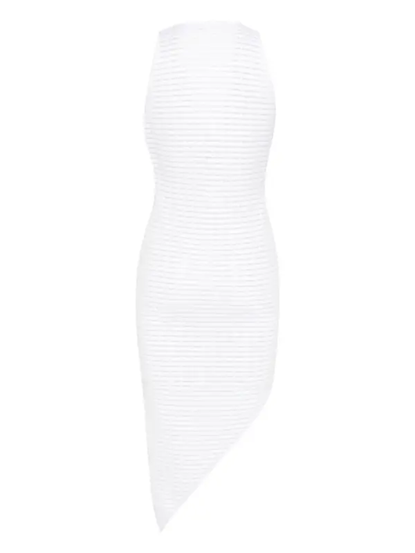 GENNY Panelled Ribbed-knit Midi Dress