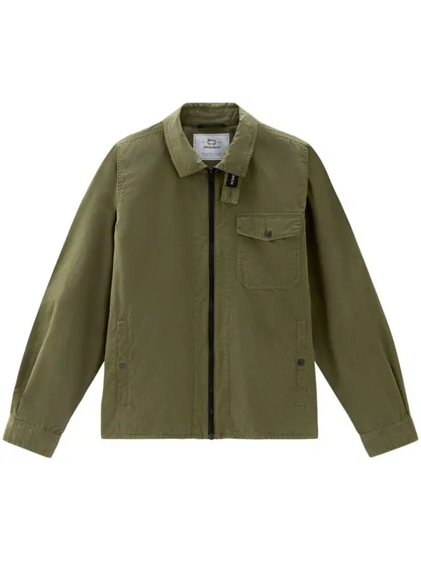 Woolrich Gabardine-weave Shirt Jacket - Green