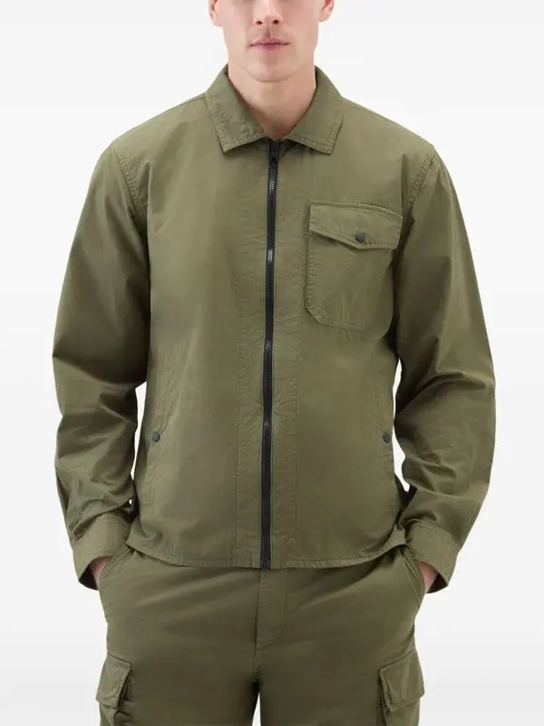 Woolrich Gabardine-weave Shirt Jacket - Green
