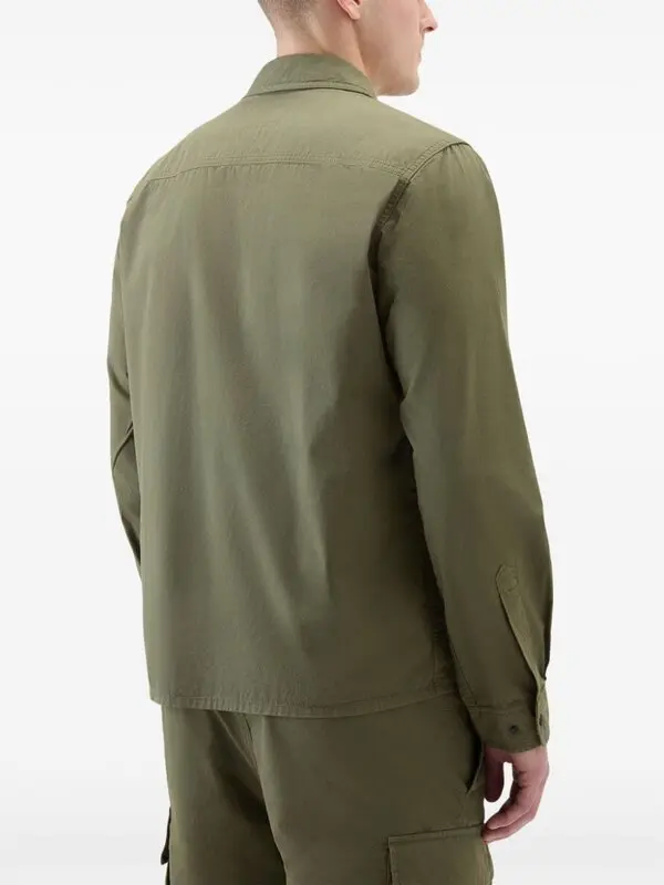 Woolrich Gabardine-weave Shirt Jacket - Green