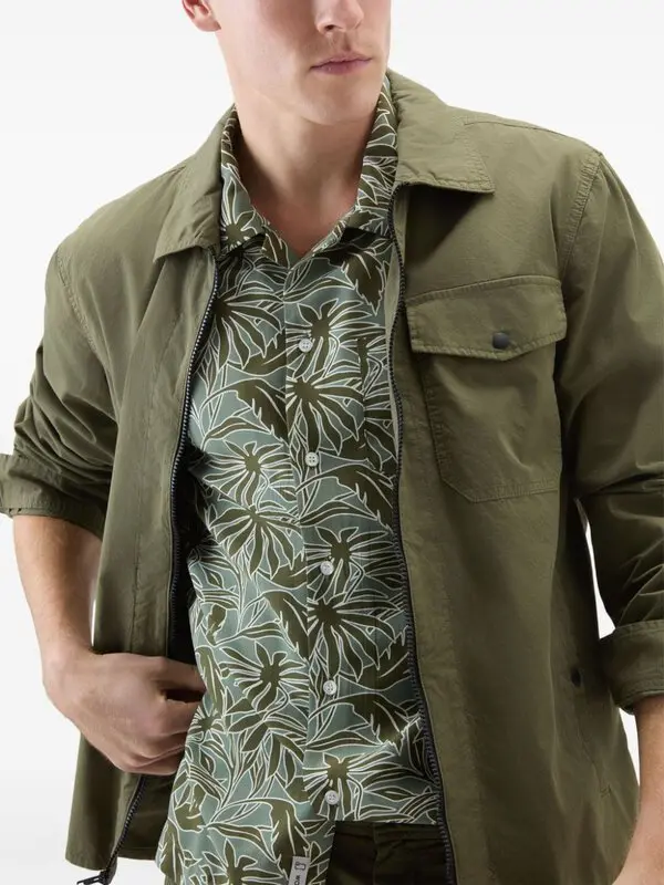 Woolrich Gabardine-weave Shirt Jacket - Green