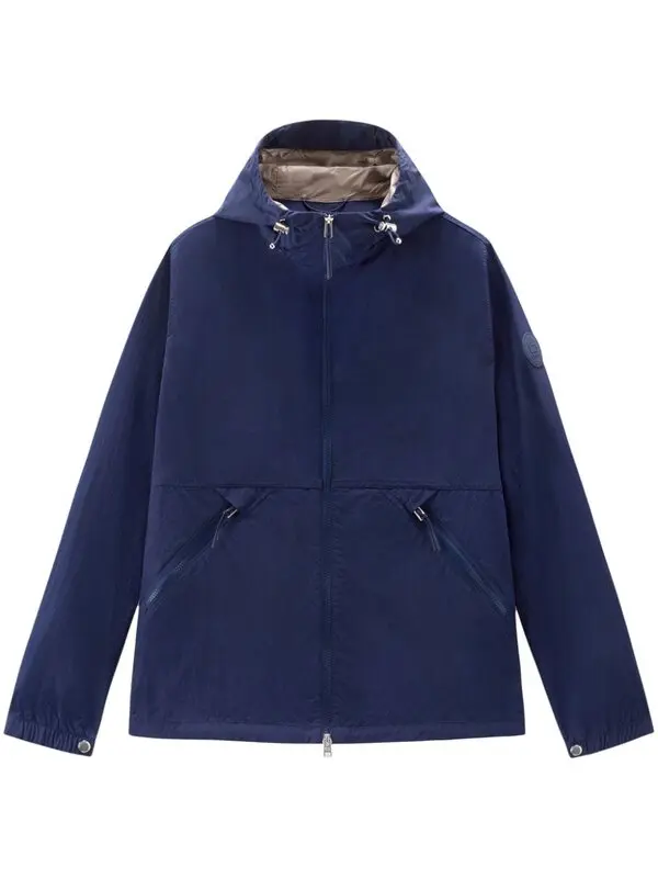 Woolrich Crinkle Hooded Windbreaker