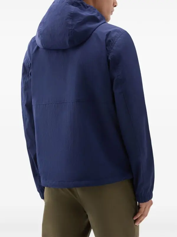 Woolrich Crinkle Hooded Windbreaker