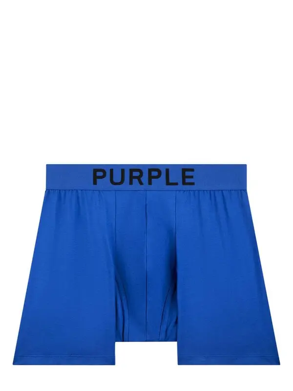 PURPLE BRAND Logo-print Boxer Briefs - Blue
