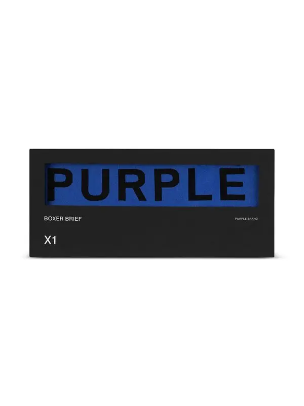 PURPLE BRAND Logo-print Boxer Briefs - Blue