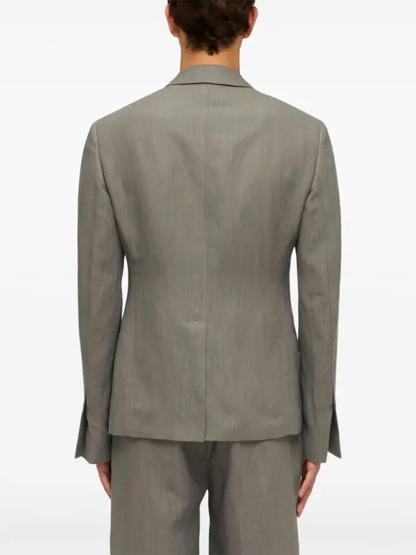 FERRAGAMO Tailored Linen-blend Blazer