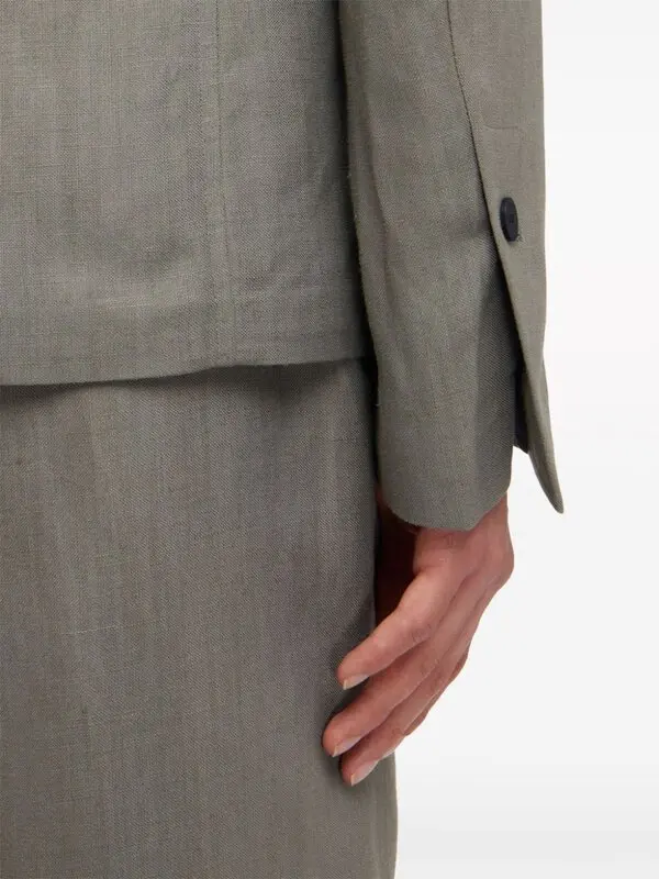 FERRAGAMO Tailored Linen-blend Blazer