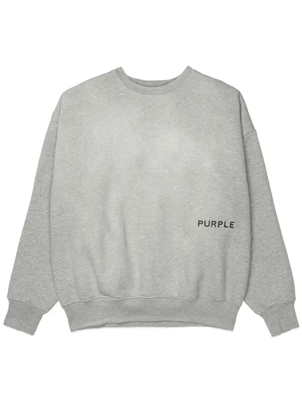 PURPLE BRAND Wordmark Cotton Sweatshirt