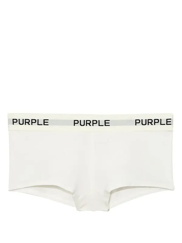 PURPLE BRAND Logo-waistband Boxers - White