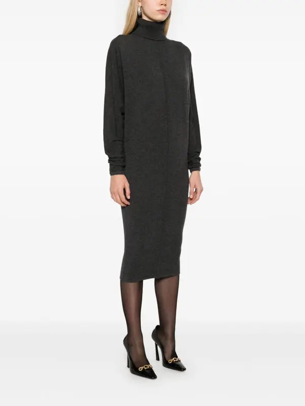 Saint Laurent Knitted Midi Dress