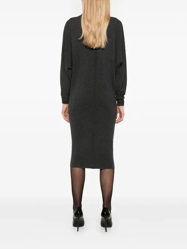 Saint Laurent Knitted Midi Dress