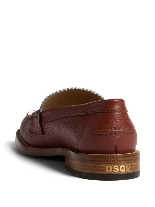 Dsquared2 Colour-block Leather Loafers