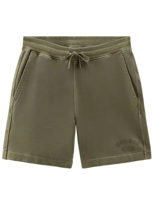 Woolrich Logo-print Cotton Shorts - Green
