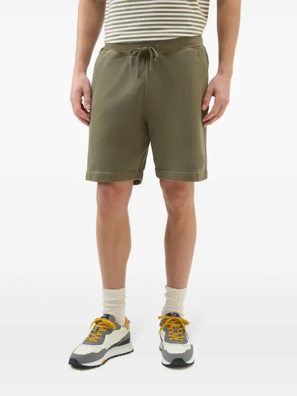 Woolrich Logo-print Cotton Shorts - Green