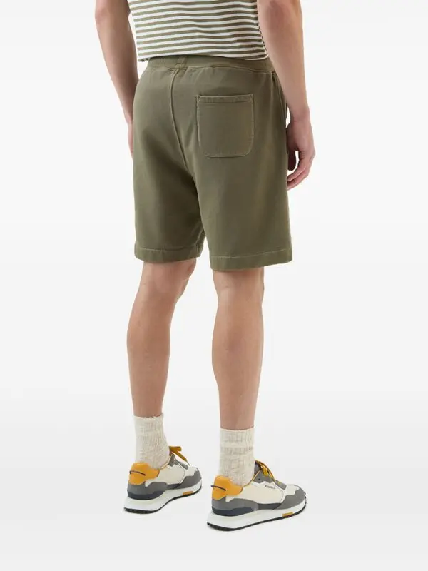 Woolrich Logo-print Cotton Shorts - Green