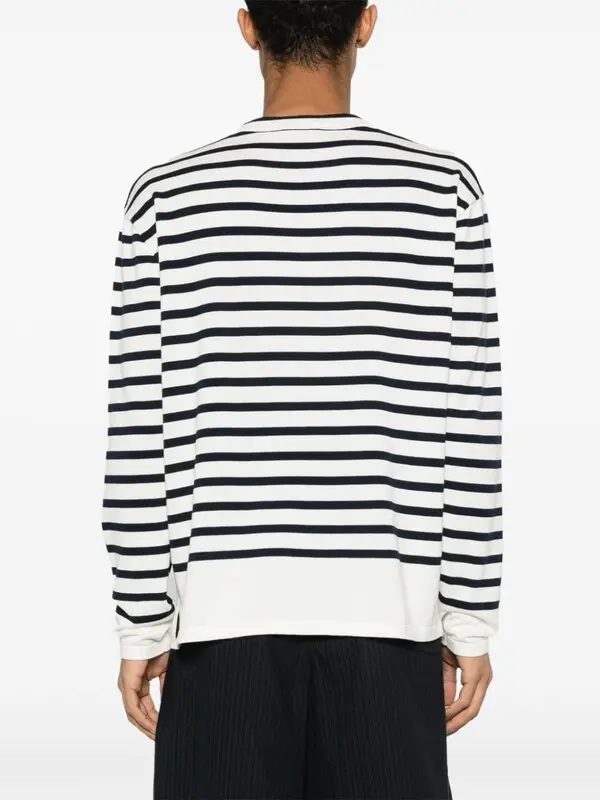 Maison Kitsuné Fox-motif Jumper - Blue