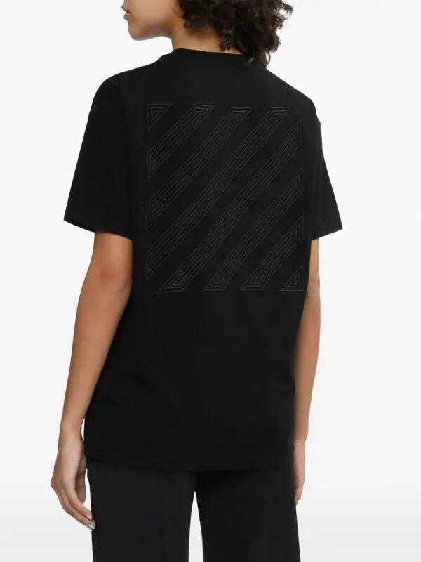 Off-White Logo-print Cotton T-shirt - Black