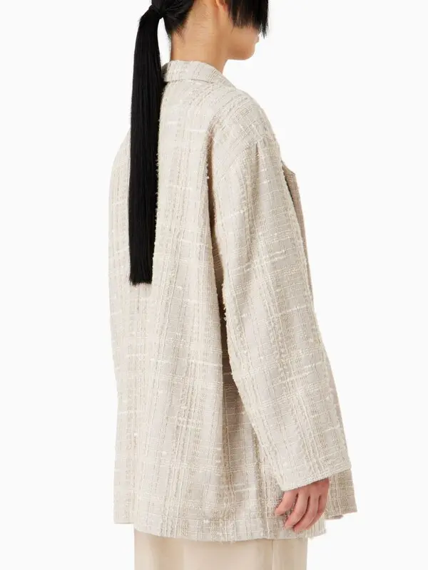 Emporio Armani Single-breasted Bouclé Blazer