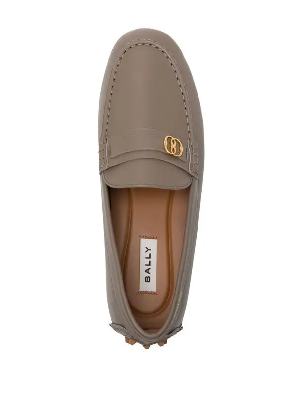 Bally Emblem-plaque Leather Driving Shoes