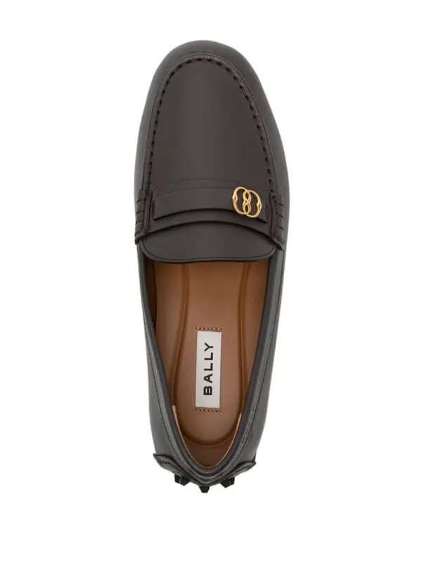 Bally Emblem-plaque Leather Driving Shoes