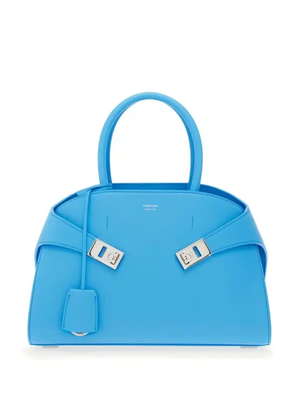 FERRAGAMO Small Hug Tote Bag - Blue