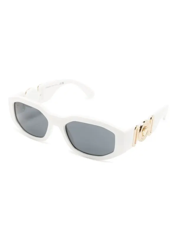 Versace Medusa-Plaque Rectangle-Frame Tinted Sunglasses 