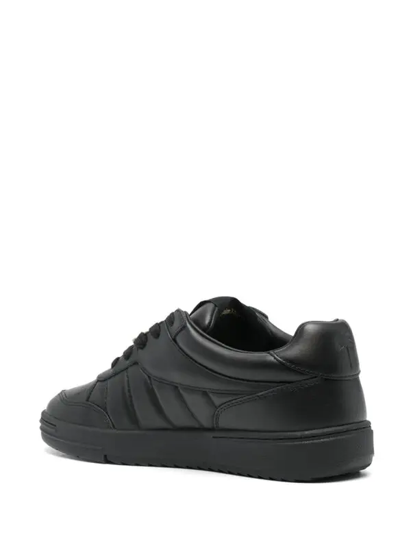 Palm Angels Palm Beach University Leather Sneakers - Black
