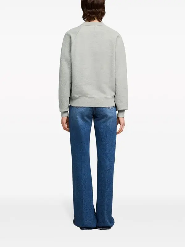 AMI Paris De Coeur Organic-cotton Sweatshirt