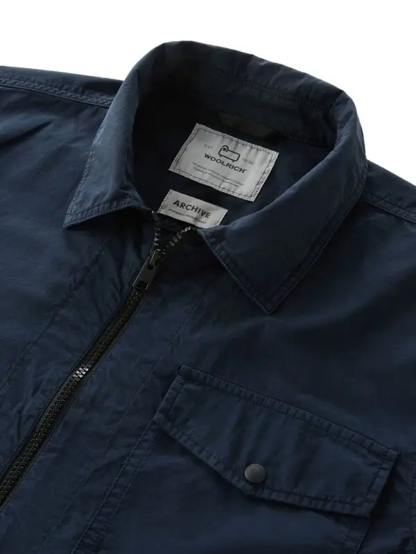 Woolrich Gabardine-weave Shirt Jacket - Blue