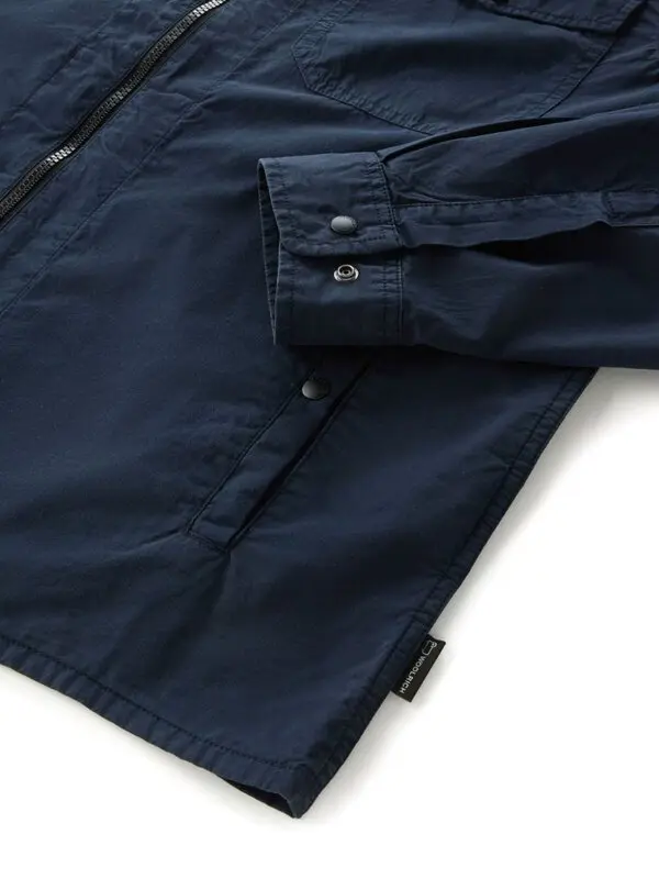 Woolrich Gabardine-weave Shirt Jacket - Blue