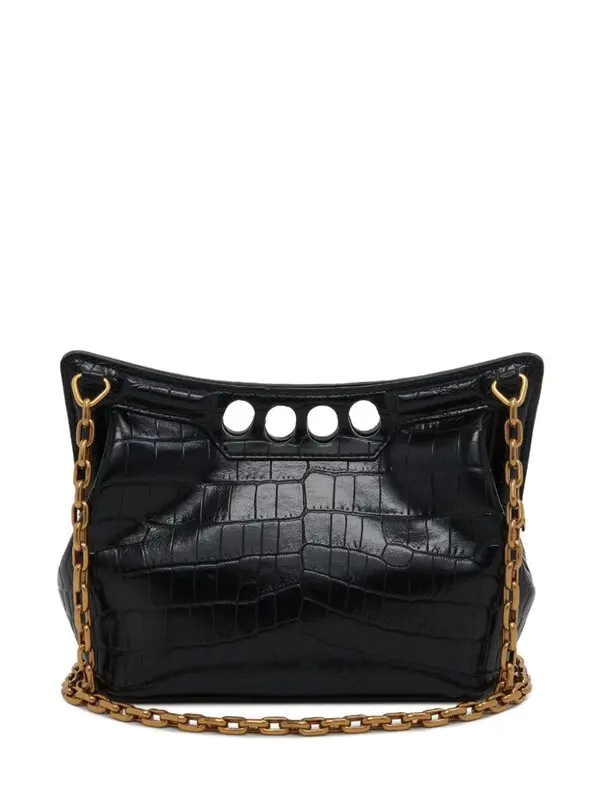 Alexander McQueen Mini The Peak Shoulder Bag - Black