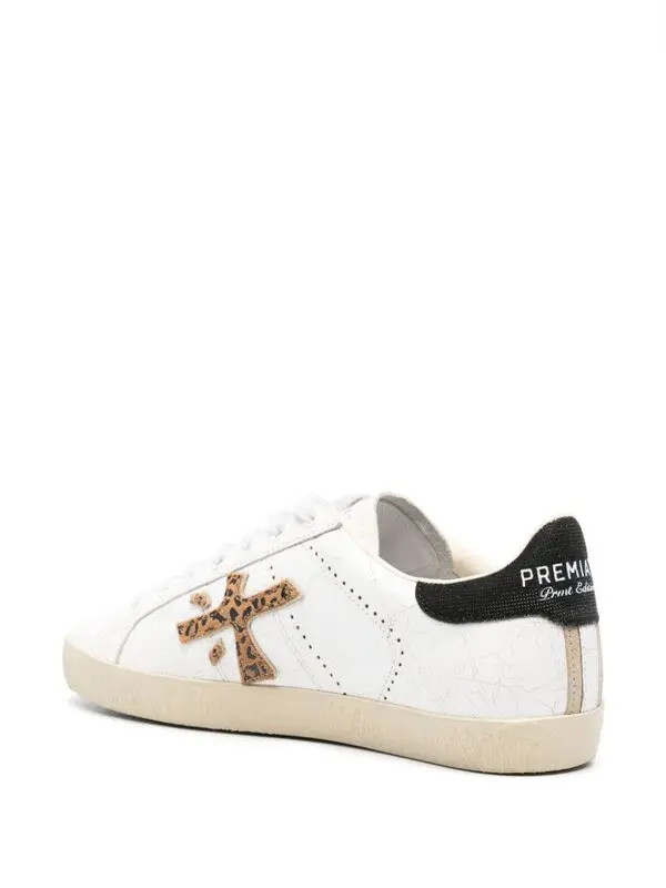 Premiata Stevend Crinkled Leather Sneakers
