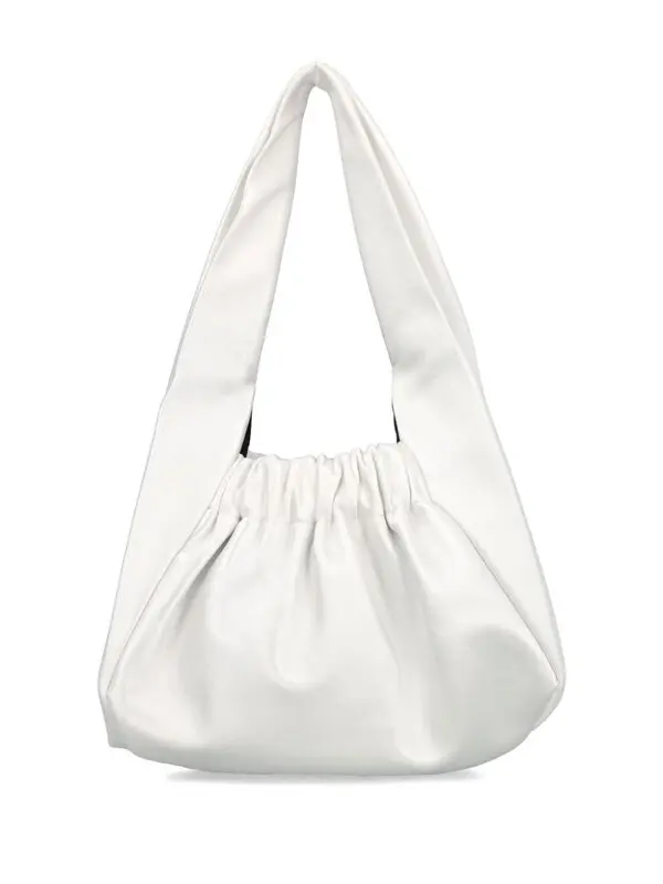 PATOU Le Biscuit Satin Shoulder Bag - White